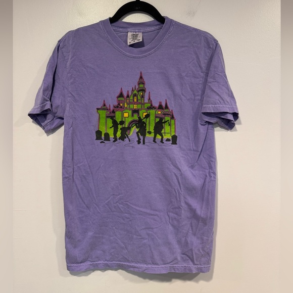 Disney | Shirts | Disneyland Haunted Mansion Grave Diggers Castle ...